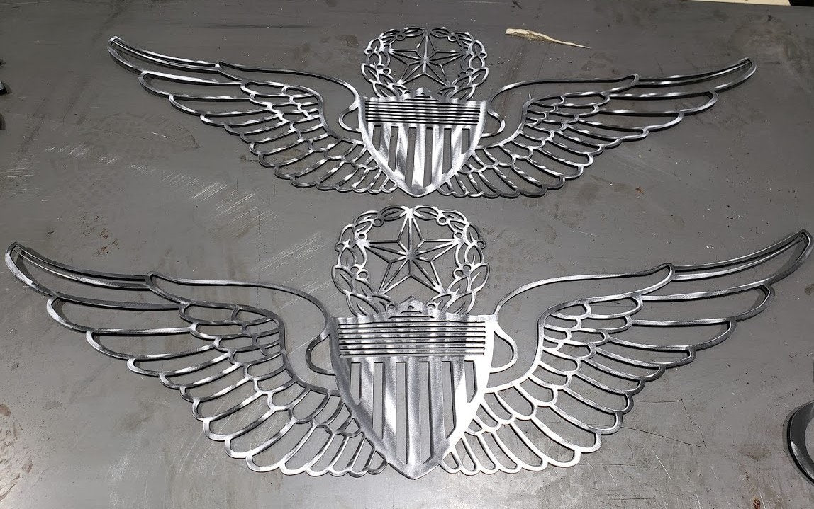Army Master Aircrew Wings Steel Metal Sign – Gross Welding. Veteran ...