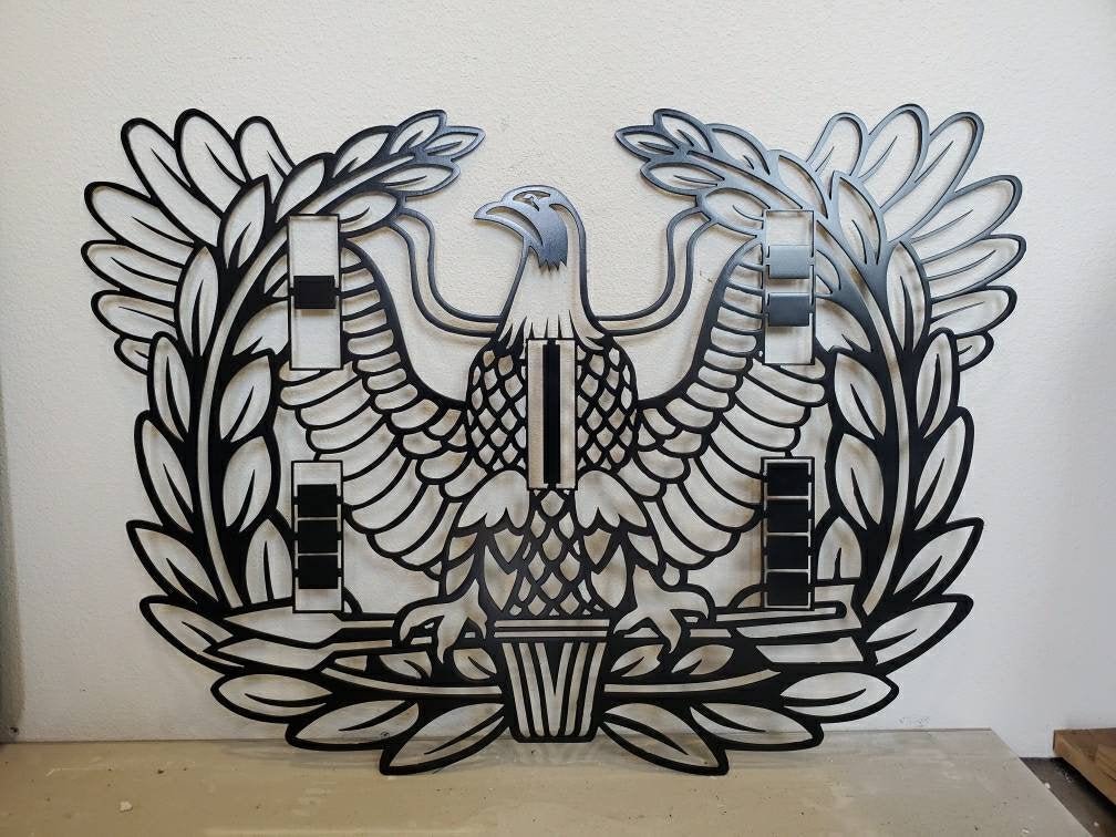 Warrant Officer Eagle Rising Metal Steel Sign, Eagle Rising, Warrant O ...
